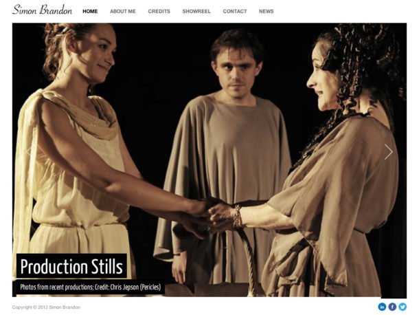 Simon Brandon ‹ Actor from South East London // January 9th, 2013