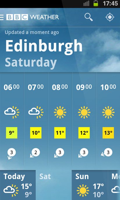 The BBC launches a new standalone Weather app // June 22nd, 2013