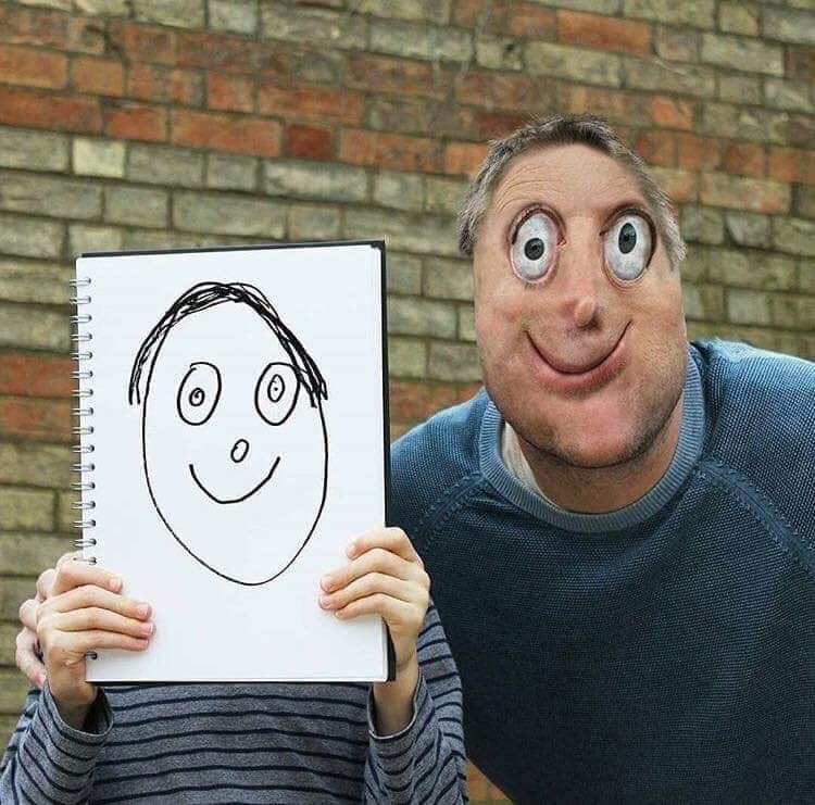 If your kids drawings were real - tiredbees by James Balderson