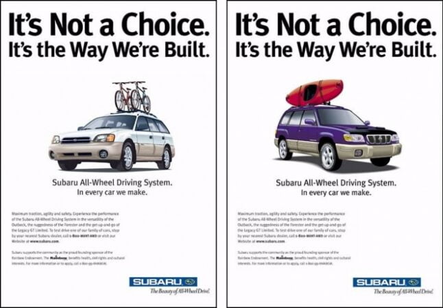 Subaru - A campaign that made history - tiredbees by James Balderson