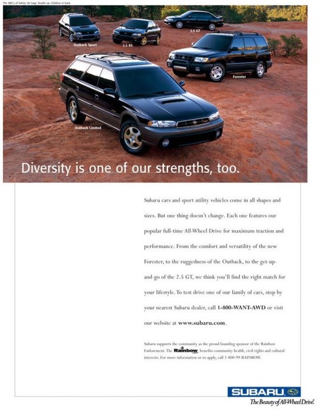 Subaru - A campaign that made history - tiredbees by James Balderson